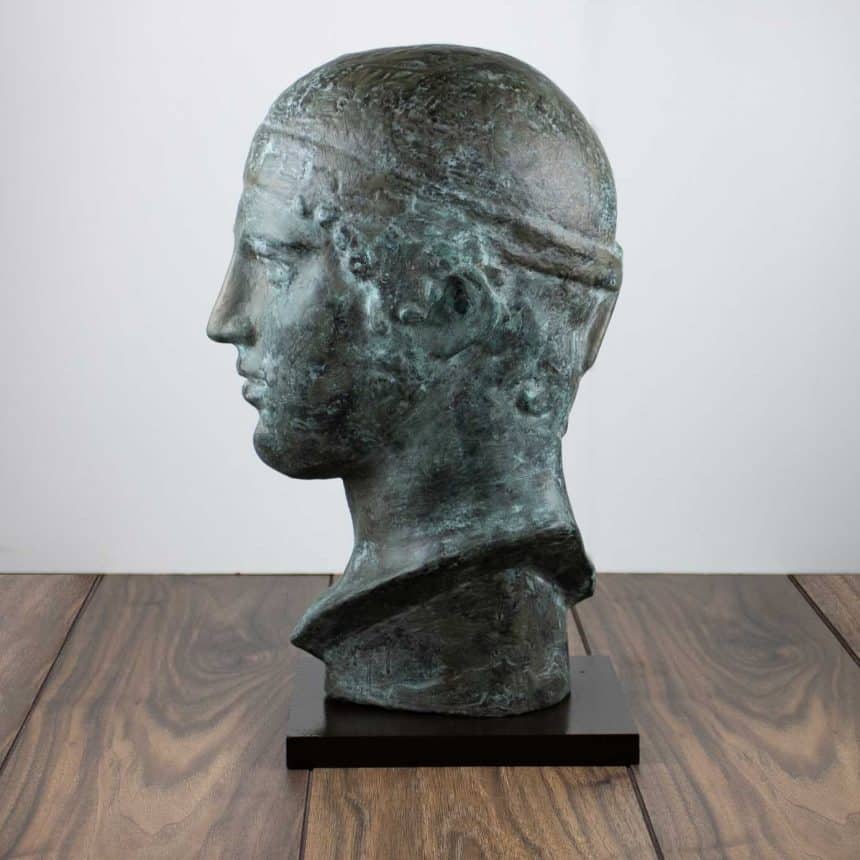 Sculpture - Ηead of the Charioteer of Delphi - Studio Morfes